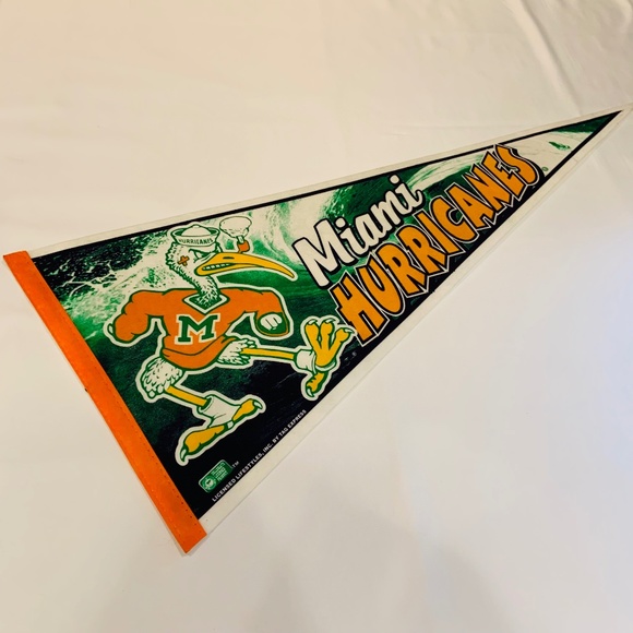 NFL | Accents | Vintage Tag Express University Of Miami Hurricanes ...